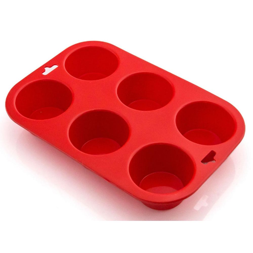 Forma para Cupcakes Classic de Silicone c/ 6 Cavidades - Lojas Brilhante